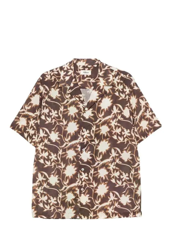 Altea Button-fastening Shirt - Brown