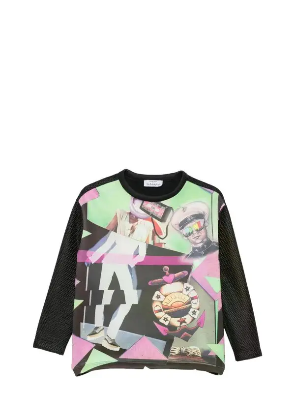 The Artistylist Popstar Graphic-print Crewneck Sweatshirt - Black