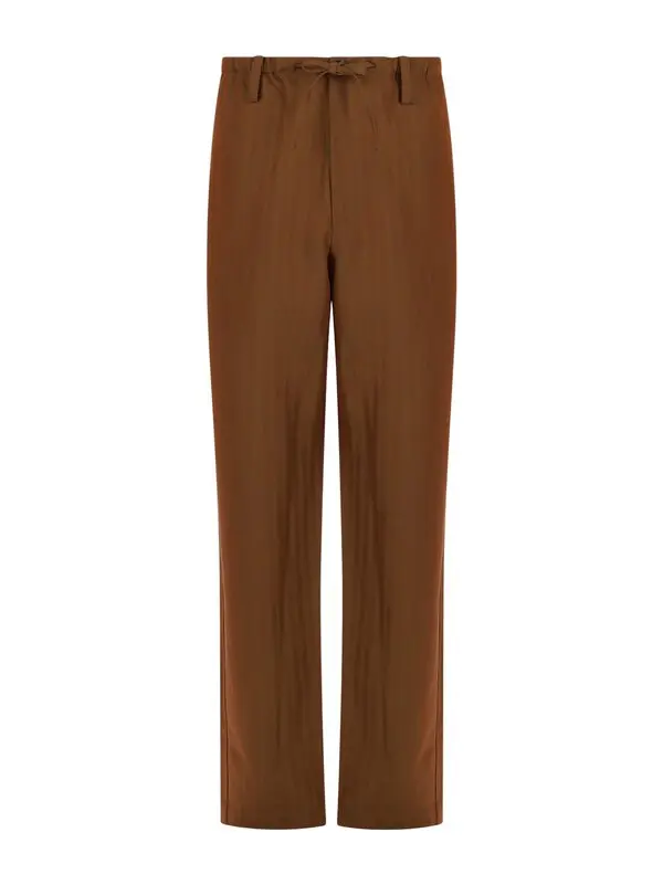 Dries Van Noten Penny Long Trousers - Brown