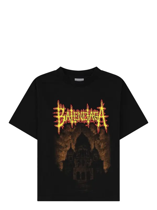 Balenciaga Graphic Logo T-shirt - Black