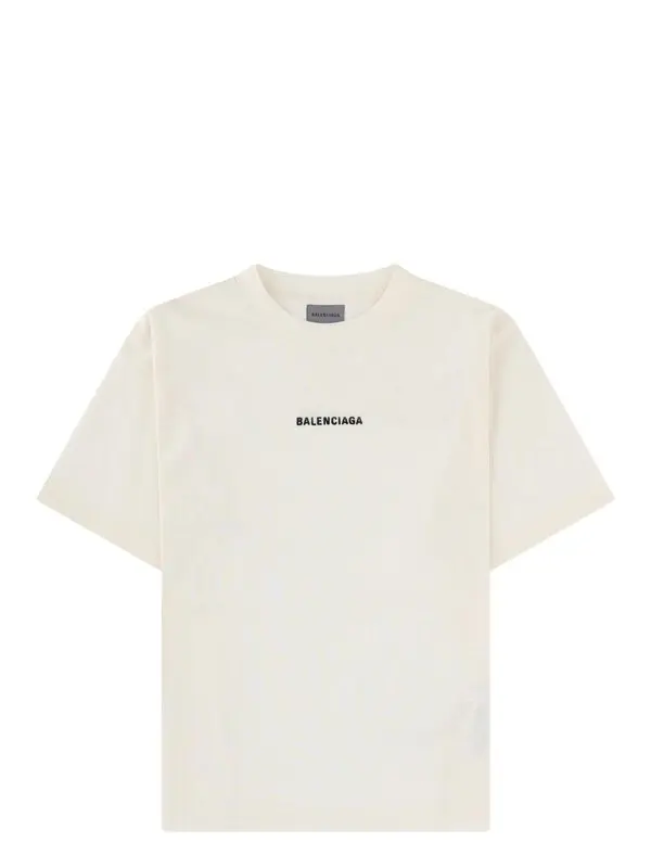 Balenciaga Logo T-shirt - Ivory