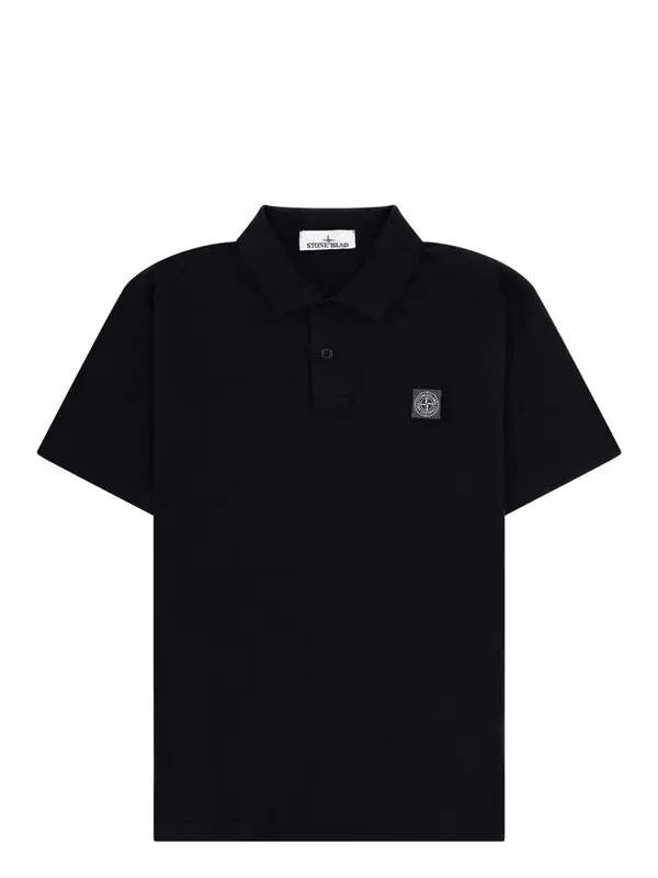 Stone Island Polo Con Logo - Blue