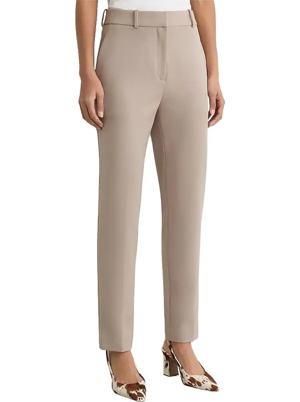 REISS Gabi Slim Fit Suit Trousers - Stone Neut
