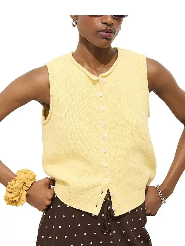 ALEX MILL Taylor Sweater Vest - Double Cream