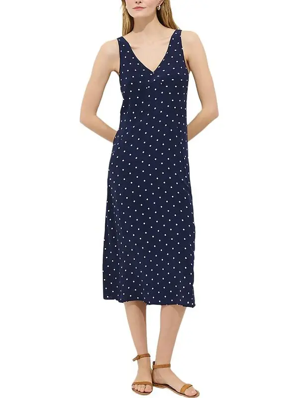 ALEX MILL Flora Dress - Navy/white