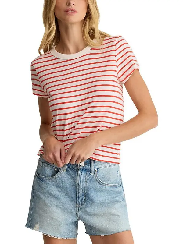 Z Supply Junie Striped Tee - Lychee