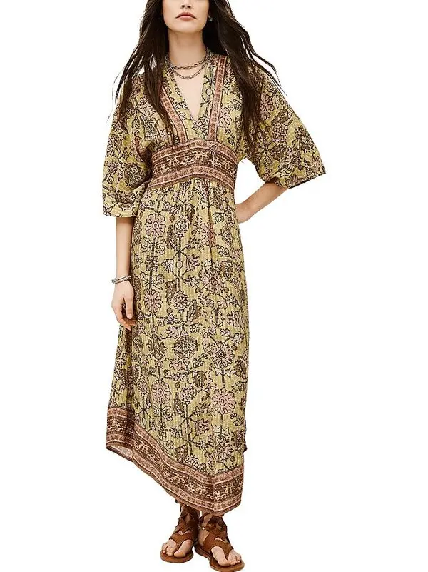 Ba&sh Pipa Maxi Dress - Yellow