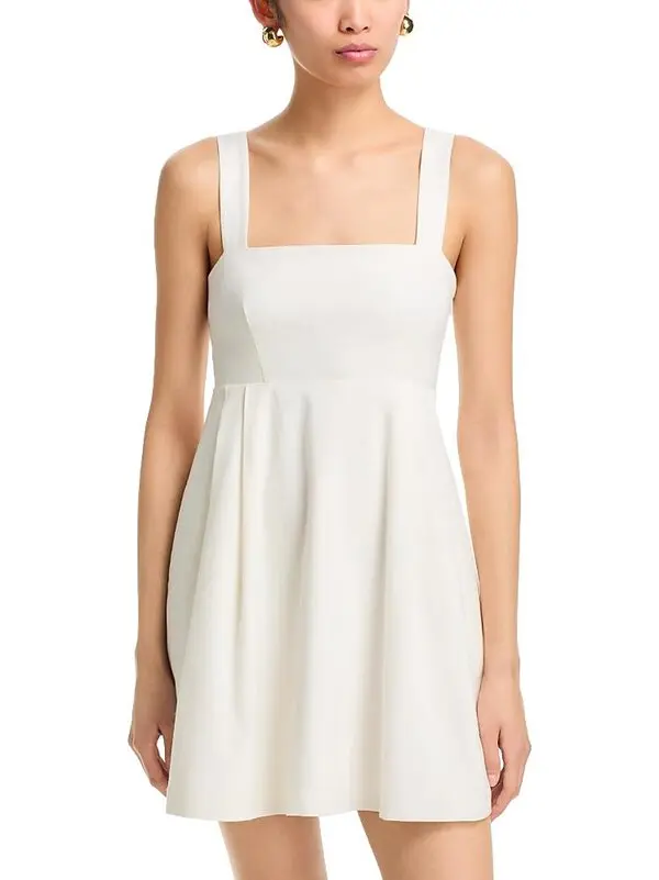 French Connection Aspen Babydoll Mini Dress - Summer White