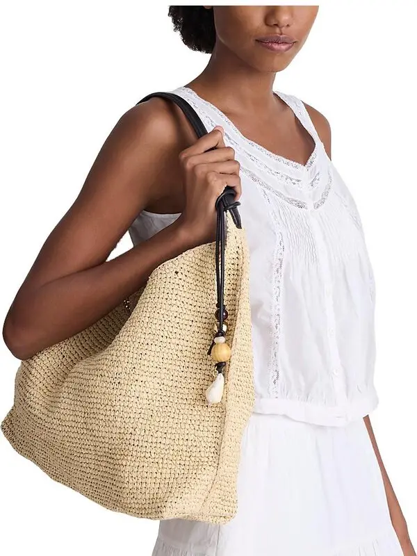 Madewell Mylie Raffia Shoulder Bag - Natural/multi