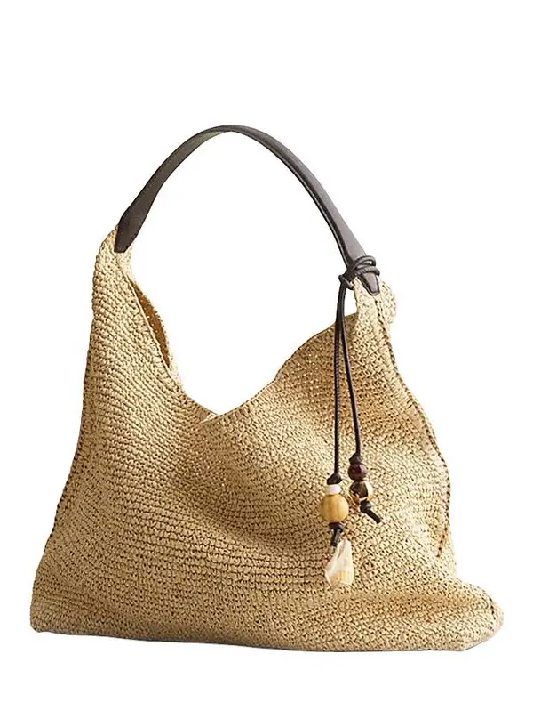 Madewell Mylie Raffia Shoulder Bag - Natural/multi