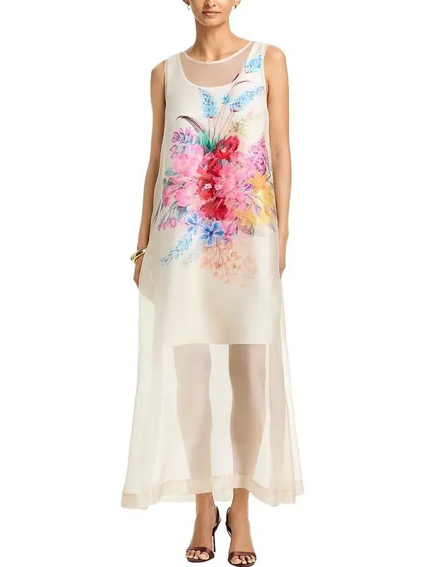 Elie Tahari Alexis Garden Print Maxi Dress - Tiara Garden Print