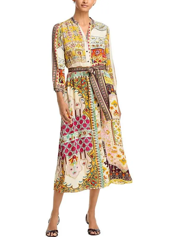 Elie Tahari The Mila Silk Blend Dress - Baroque Print