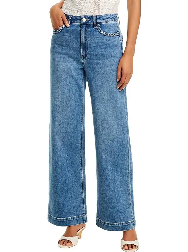Paige Anessa High Rise Wide Leg Jeans - Encino