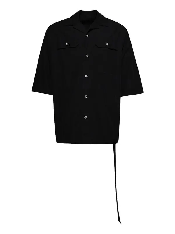 Rick Owens Magnum Tommy Shirt Dust - Black