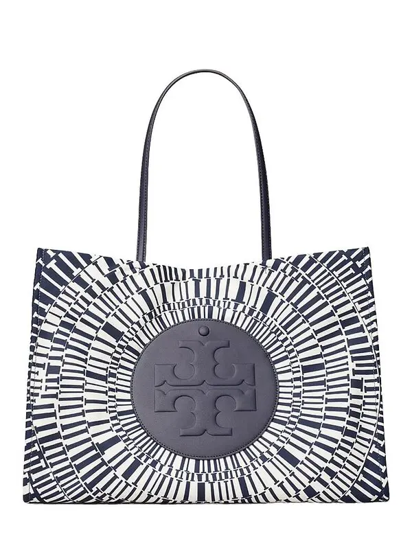 Tory Burch Ella Printed Tote - Navy Circle Print