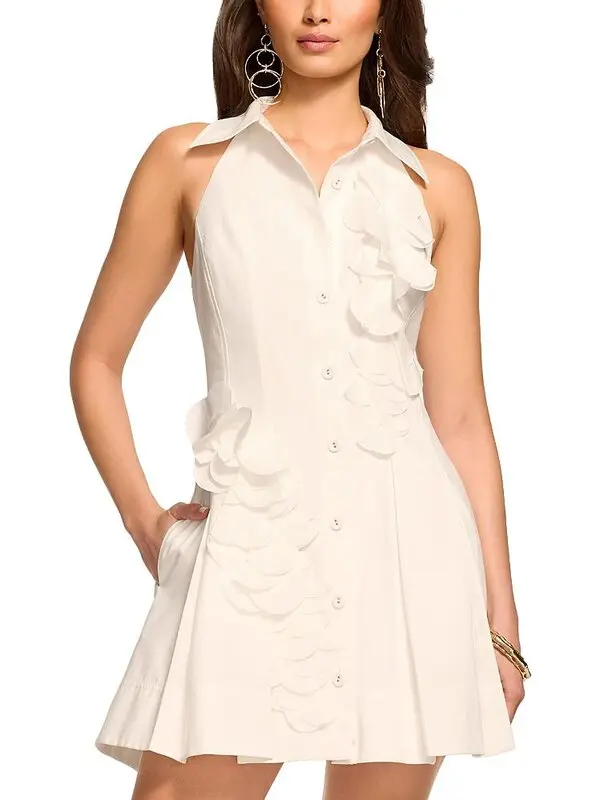 Ramy Brook Donna Mini Dress With Embellished Detail - Ivory