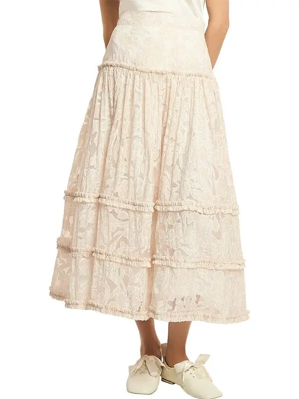 Cinq À Sept Suki Drop Waist Skirt - Khaki Multi