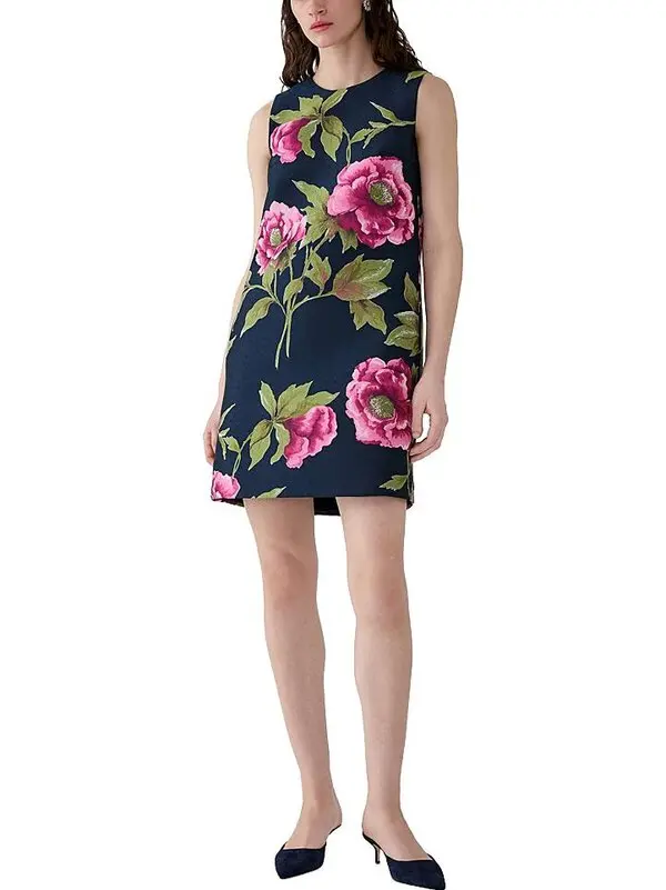 Carolina Herrera Sleeveless Floral Dress - Midnight Multi