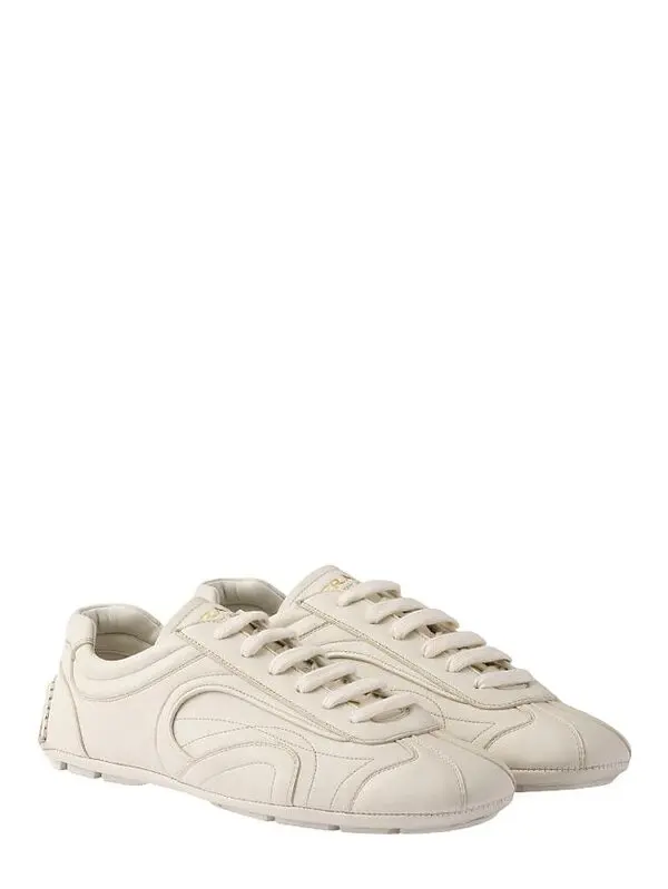 Prada Montecarlo Re-edition 2005 Antiqued Nappa Leather Sneakers - Neutral