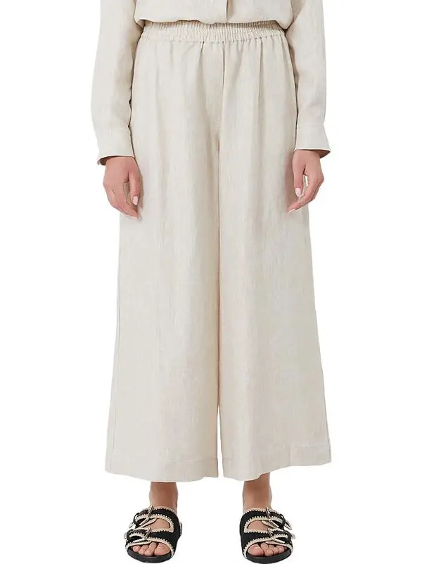 Max Mara Wkdfelino Linen Pants - Ecru