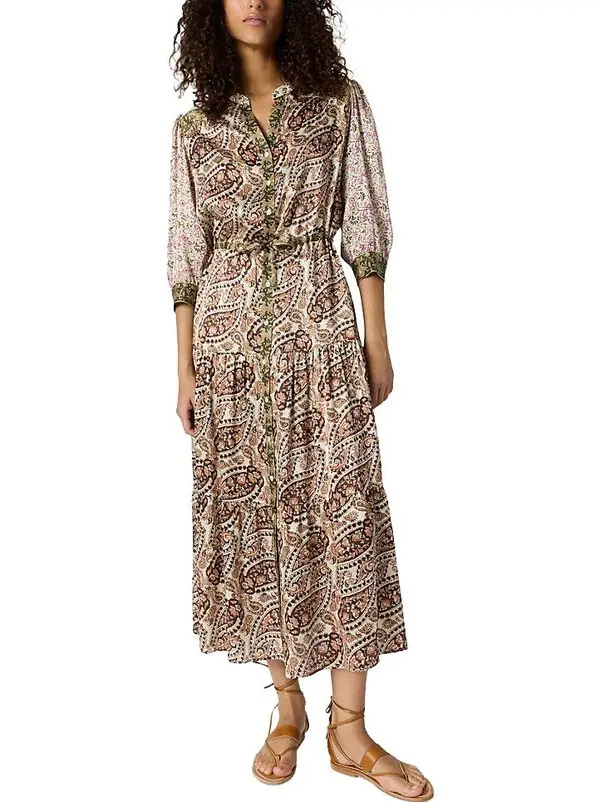 Gerard Darel Roselina Silk Dress - Multicolor