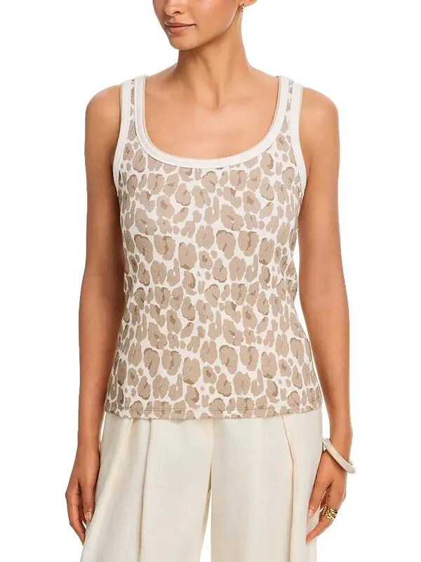 Majestic Filatures Cotton Ribbed Tank Top - Eau De Rose