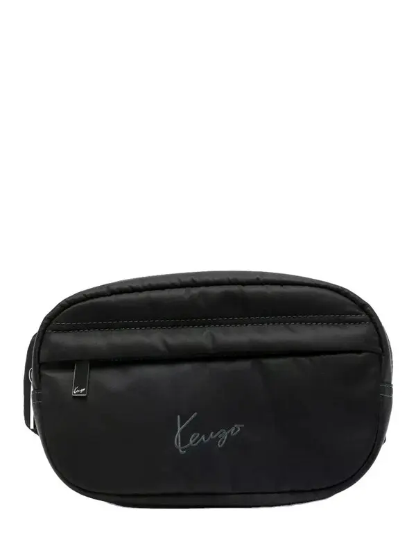 Kenzo Logo Embroidered Belt Bag - Black