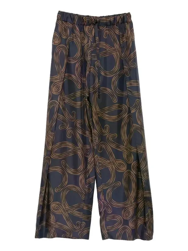 Loewe Anagram-print Trousers - Blue