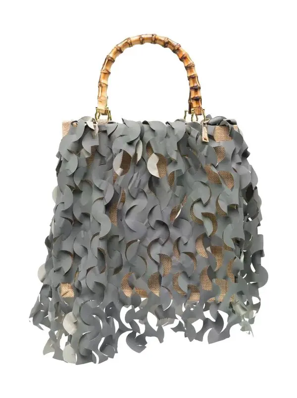 LA MILANESA Oceano Bamboo-handle Tote Bag - Grey