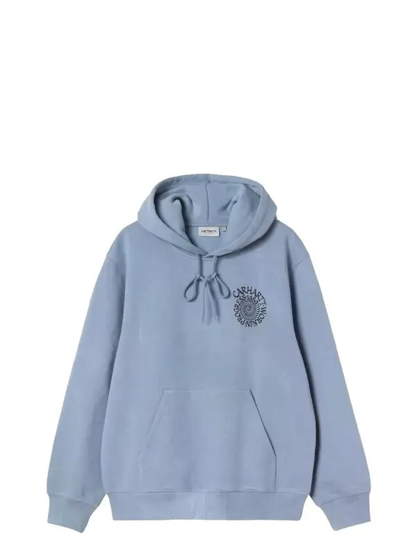 Carhartt Work In Progress Spiral Print Hoodie - Blue