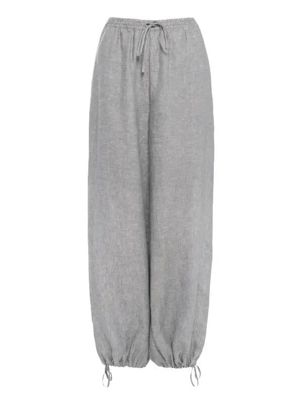 ERES Linen Drawstring Trousers - Grey