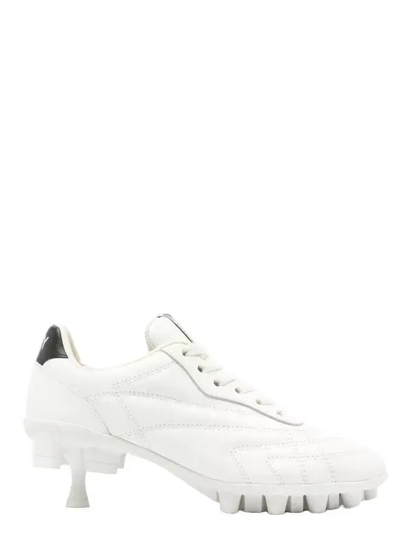 Mihara Yasuhiro Quilted Kitten-heel Sneakers - White
