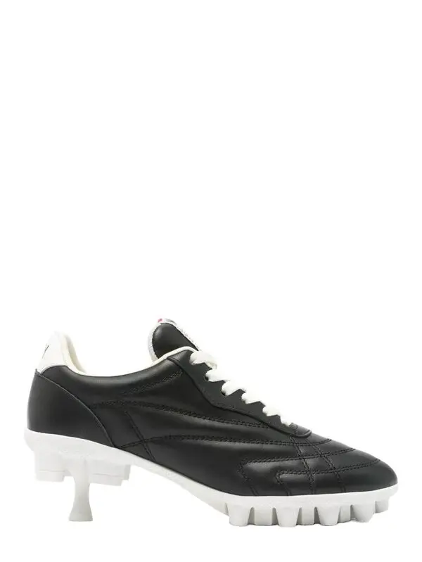 Mihara Yasuhiro Quilted Kitten-heel Sneakers - Black