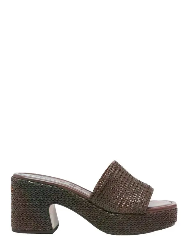 TAMARIS Open-toe Woven Design Sandals - Brown