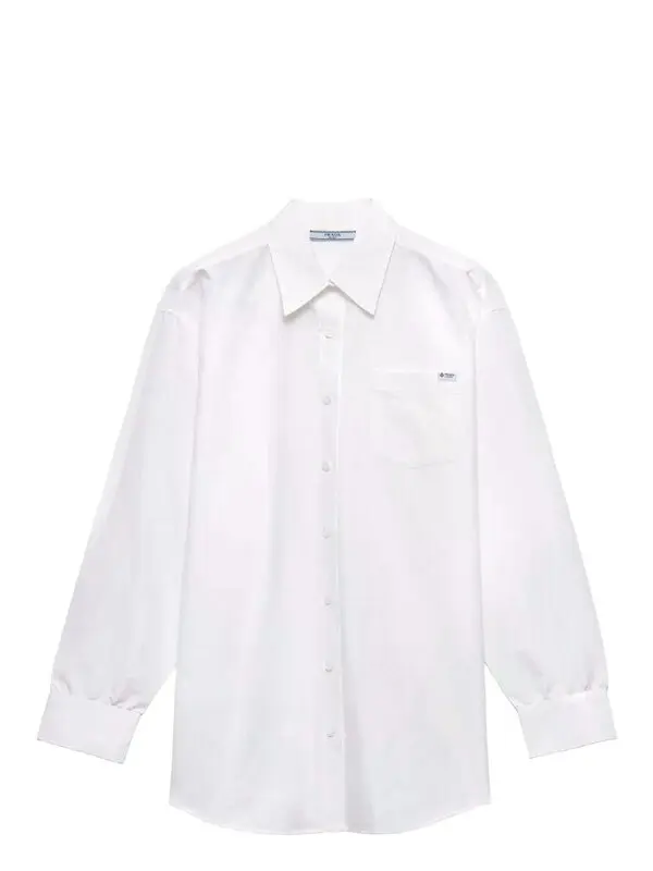 Prada Linen Muslin Shirt - White
