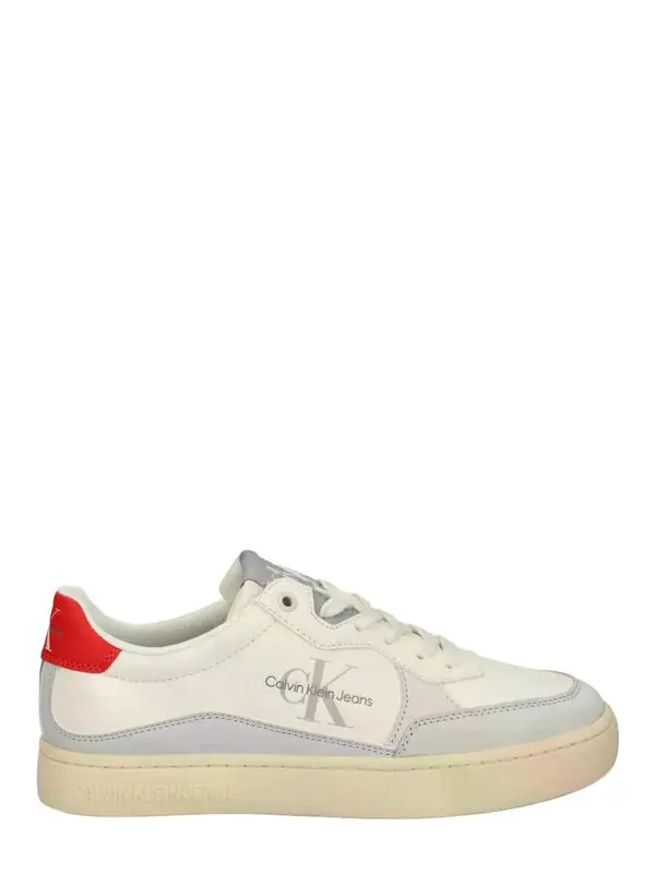 Calvin Klein Panelled Logo Sneakers - Neutrals