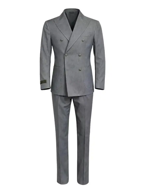 FRANZESE COLLECTION Beckham Double-breasted Suit - Grey