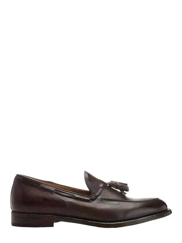 CORVARI Tassel Detail Leather Loafers - Brown