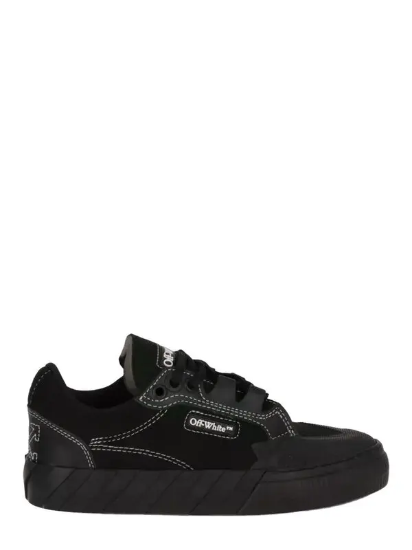 Off-White Vulcanized Contrast-stitched Sneakers - Black