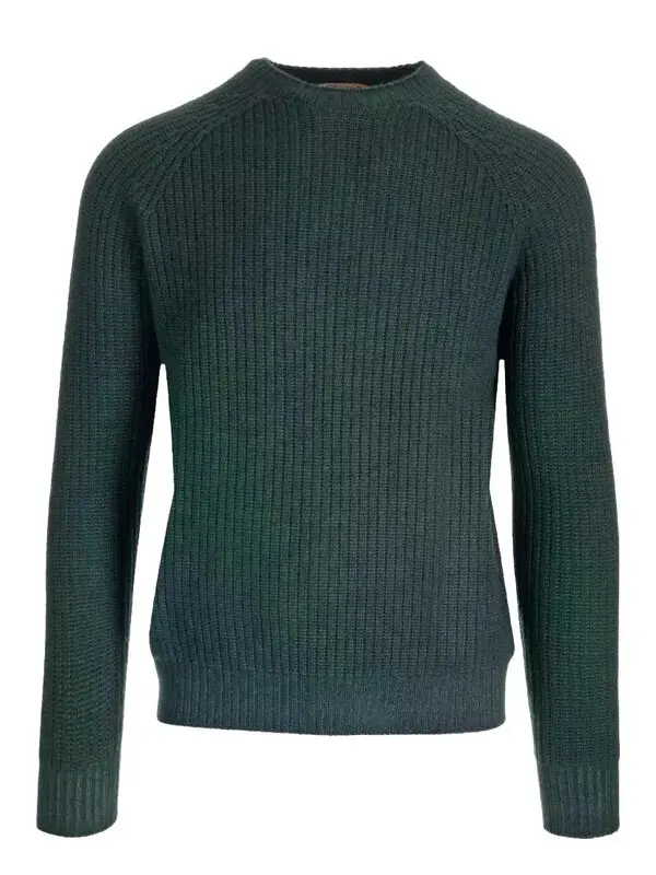 AL DUCA D’AOSTA 1902 Ribbed-knit Crew Neck Sweater - Green