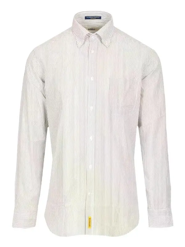 B.D.BAGGIES Bradford Striped-cotton Shirt - White
