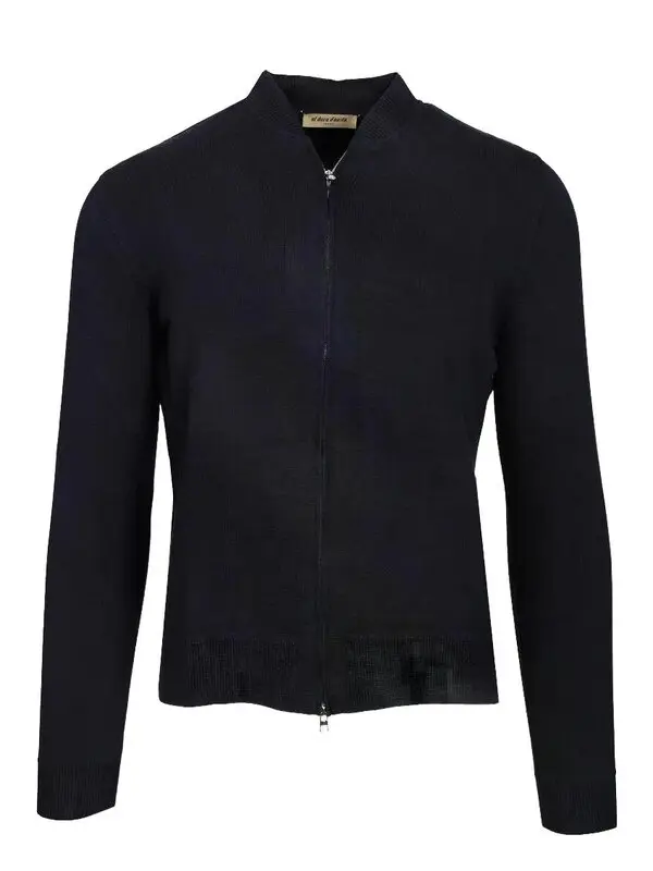 AL DUCA D’AOSTA 1902 Cotton Zip Cardigan - Blue