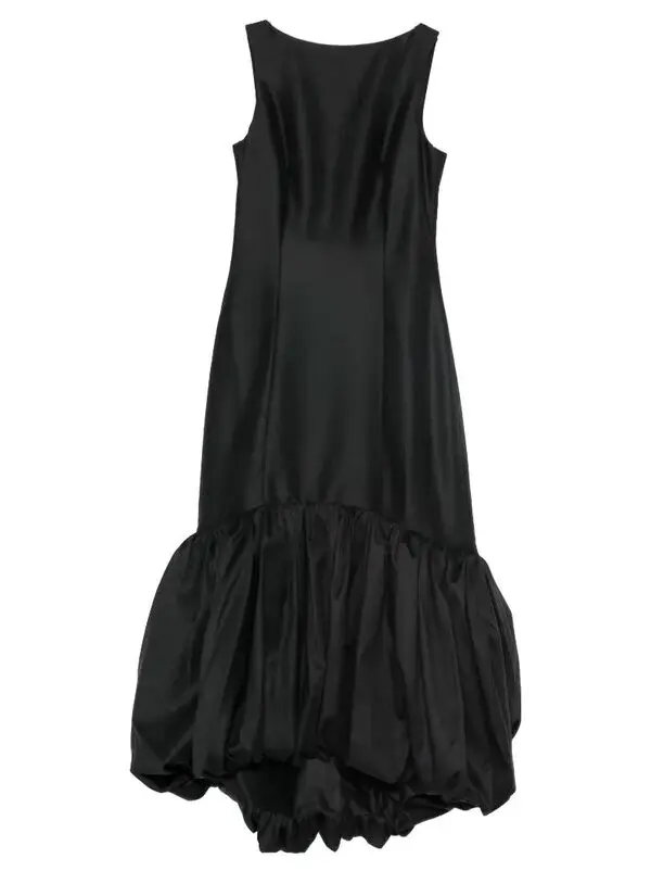 RÓHE Bubble-hem Midi Dress - Black