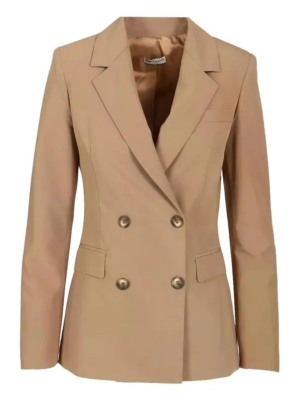 AL DUCA D’AOSTA 1902 Double-breasted Notched Lapel Blazer - Neutrals