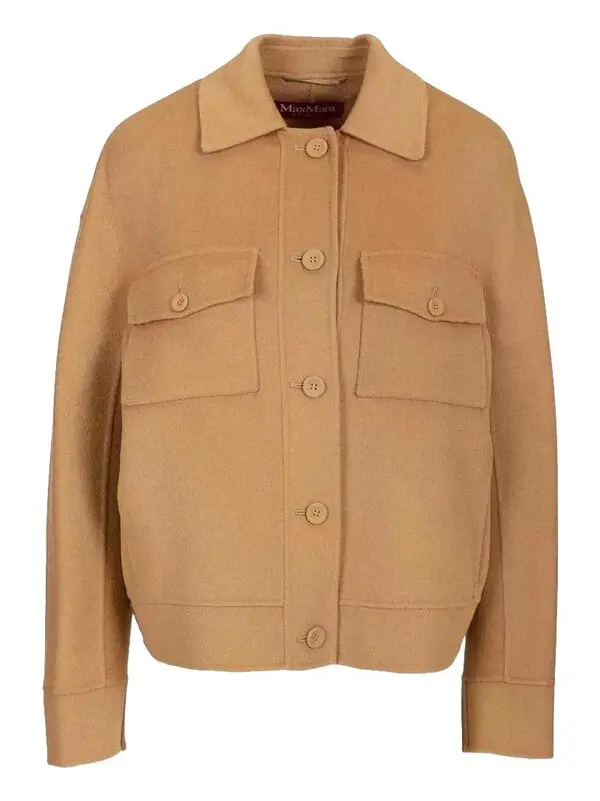 Max Mara Boxy-fit Button-up Jacket - Neutrals