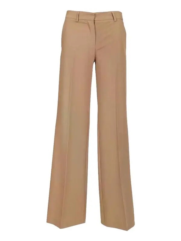 AL DUCA D’AOSTA 1902 Beige Stretch Canvas Straight-leg Trousers - Neutrals