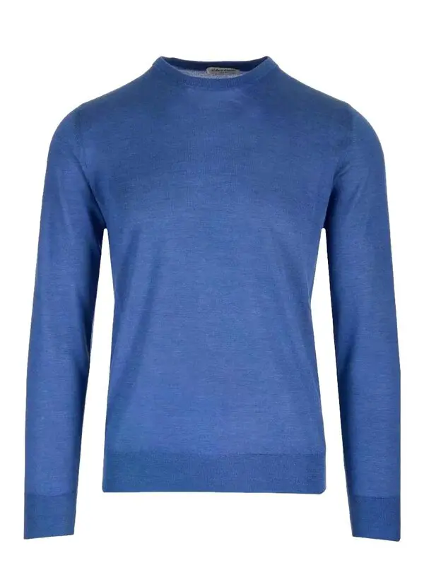 Al Duca D'aosta Crew Neck Long Sleeve Sweater - Blue