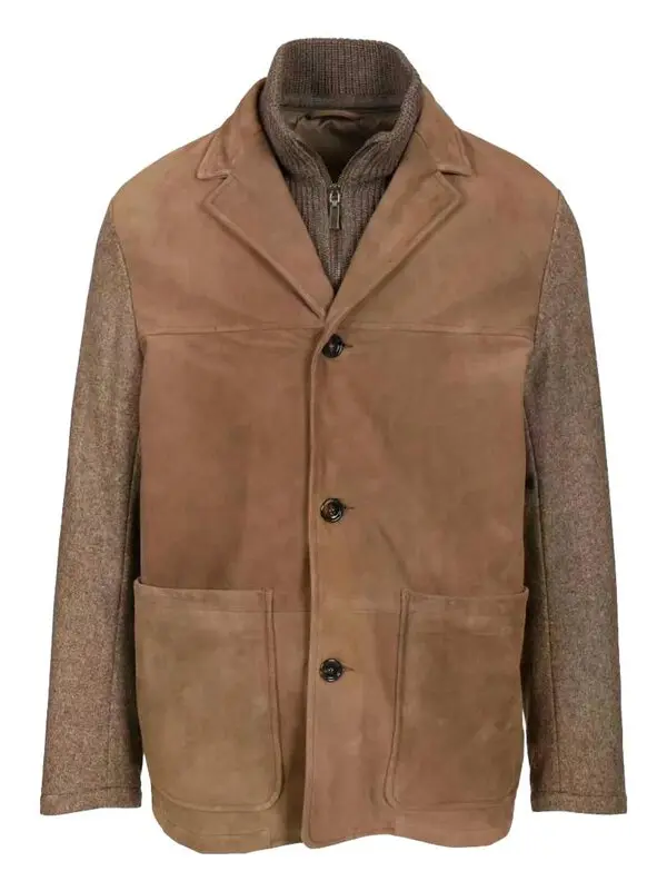 AL DUCA D’AOSTA 1902 Panelled Notch-lapel Jacket - Brown