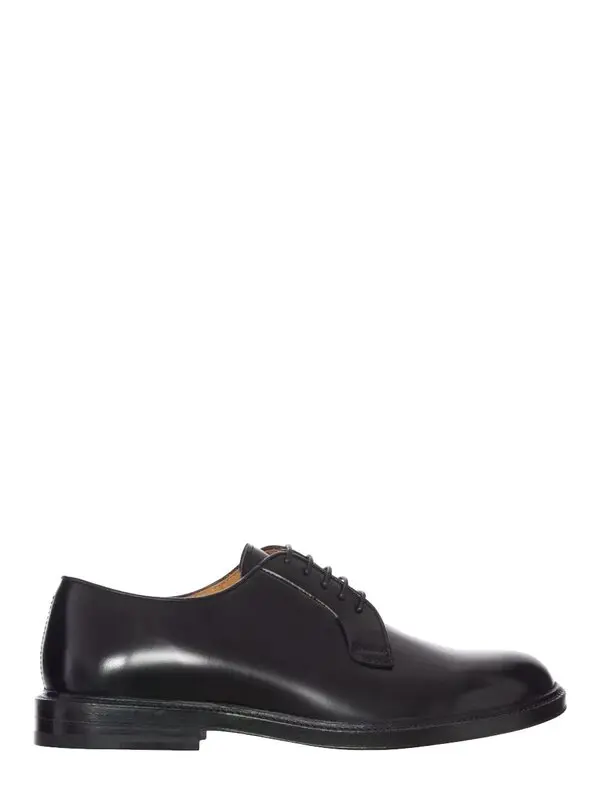 HENDERSON BARACCO Sergeant Leather Derby Shoes - Black