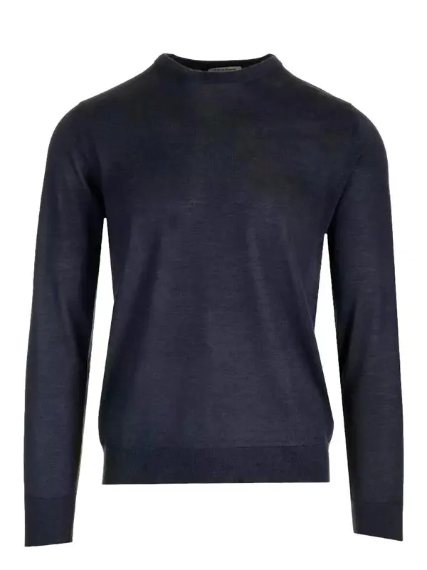 Al Duca D'aosta Crew Neck Long Sleeve Sweater - Blue